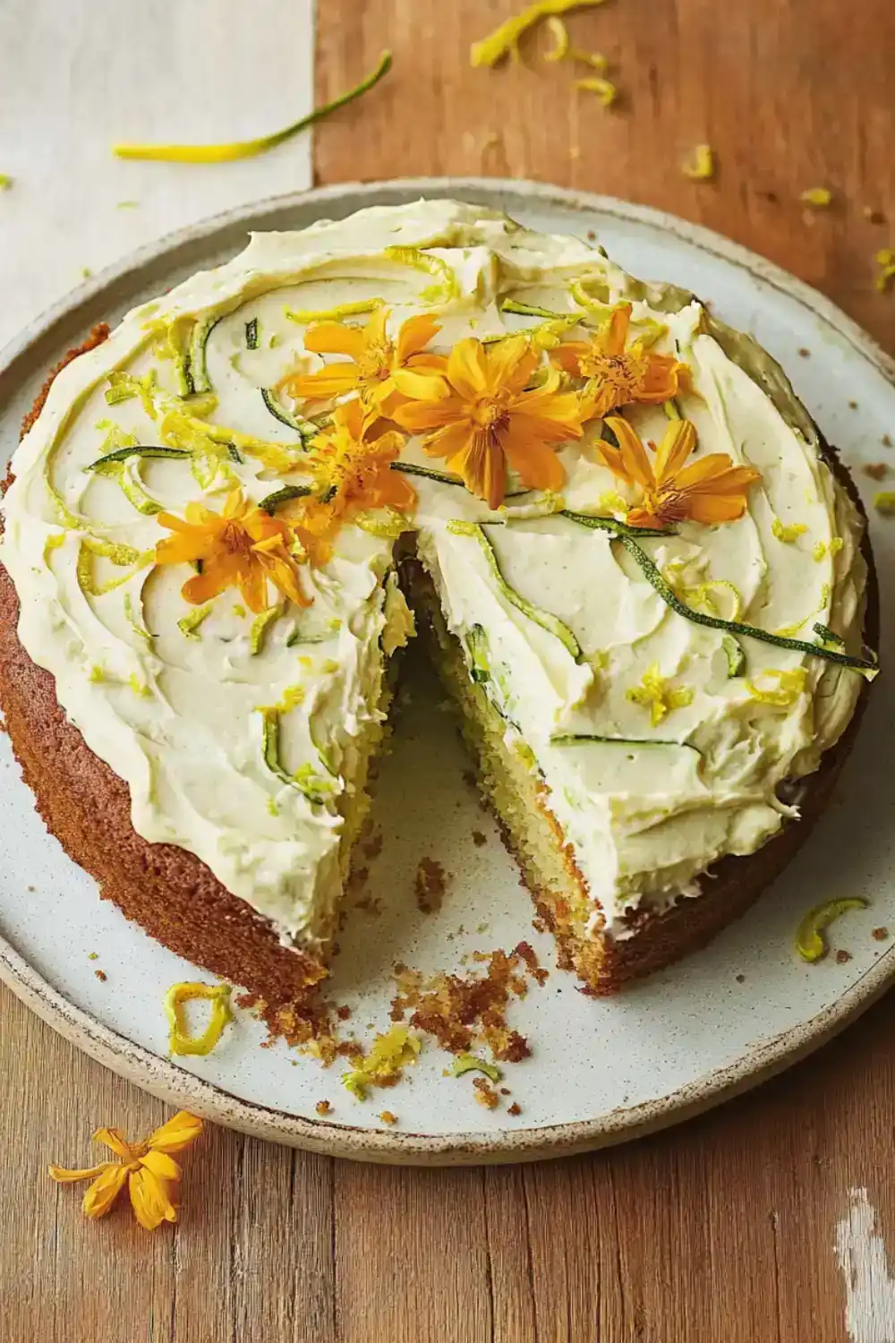 Nigella Courgette And Lime Cake Recipe - British Chef Recipes
