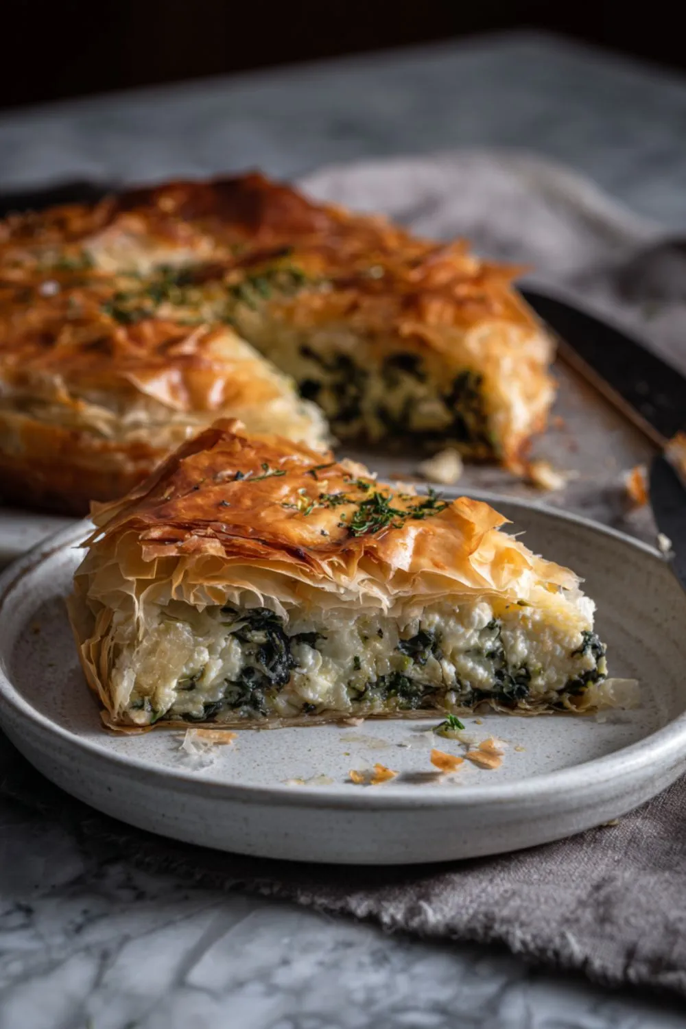 Jamie Oliver Feta Spinach Filo Pie Recipe - British Chef Recipes