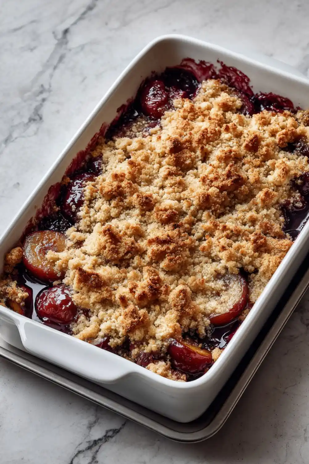 Hairy Bikers Plum Crumble Recipe