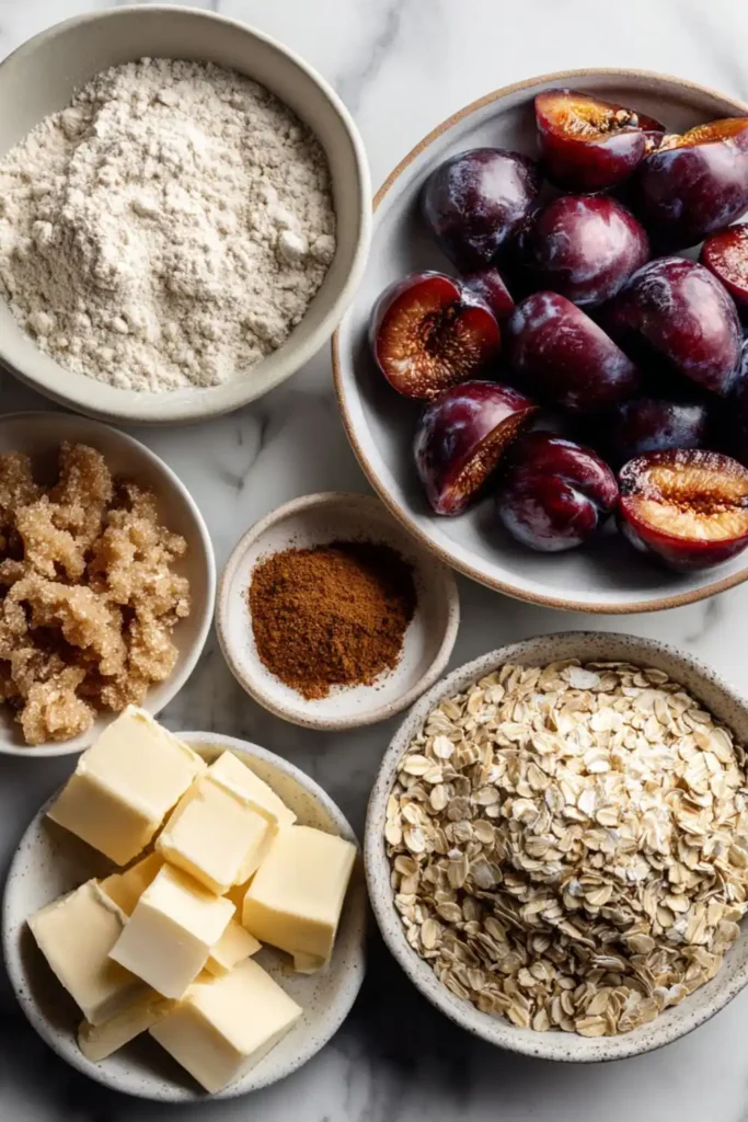 Hairy Bikers Plum Crumble Recipe