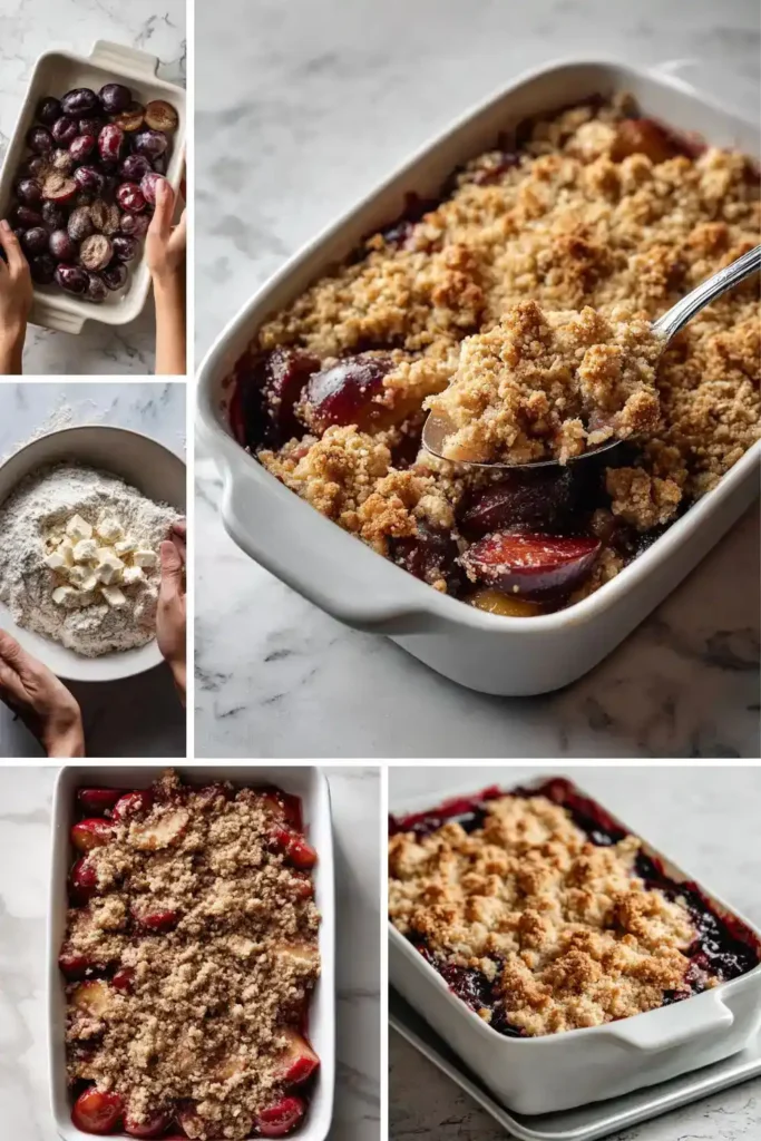 Hairy Bikers Plum Crumble Recipe