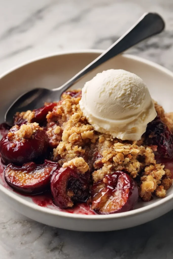 Hairy Bikers Plum Crumble Recipe